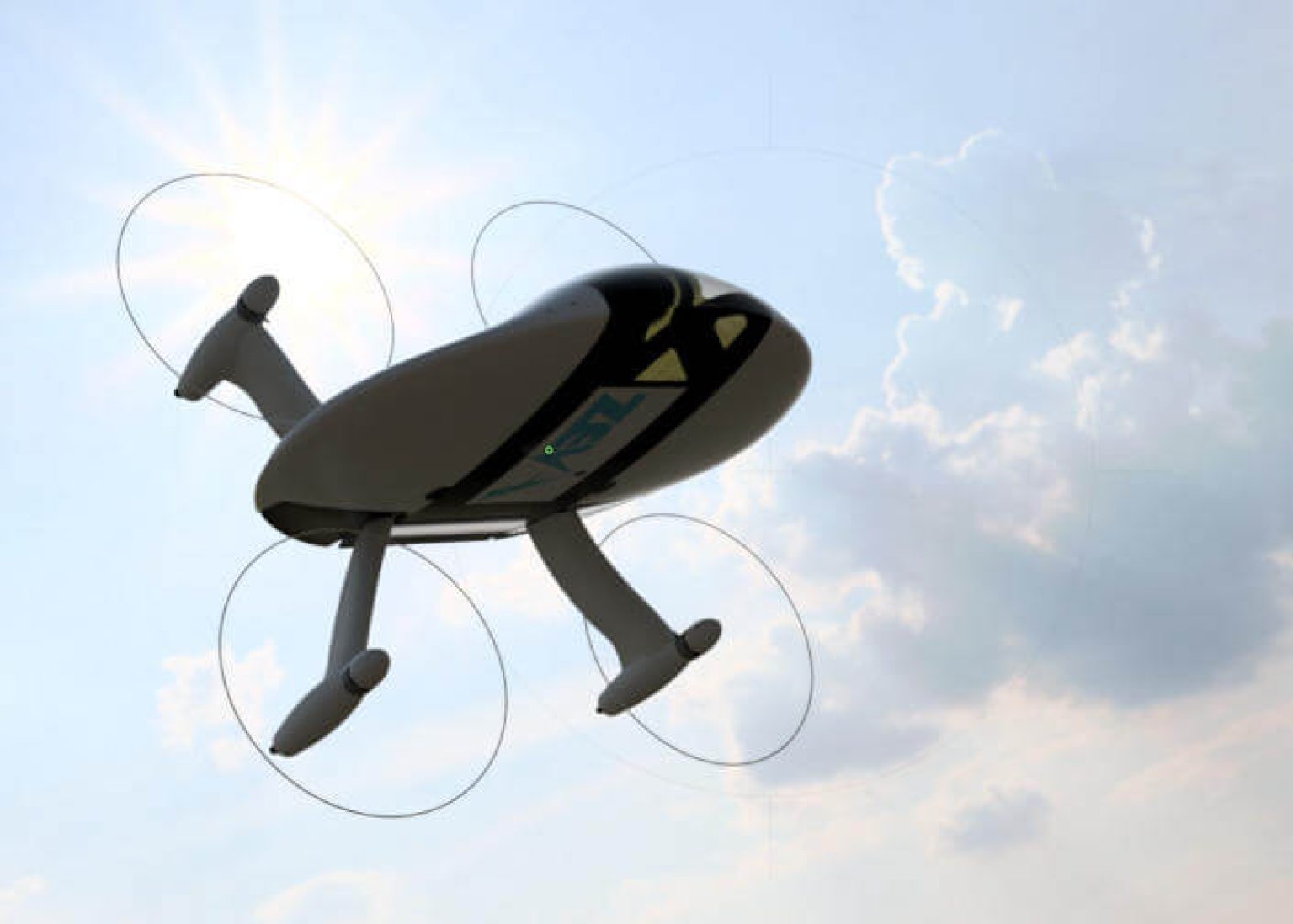 The Zeva Z2 is an Unusual eVTOL Concept That will Dock onto The Sides ...