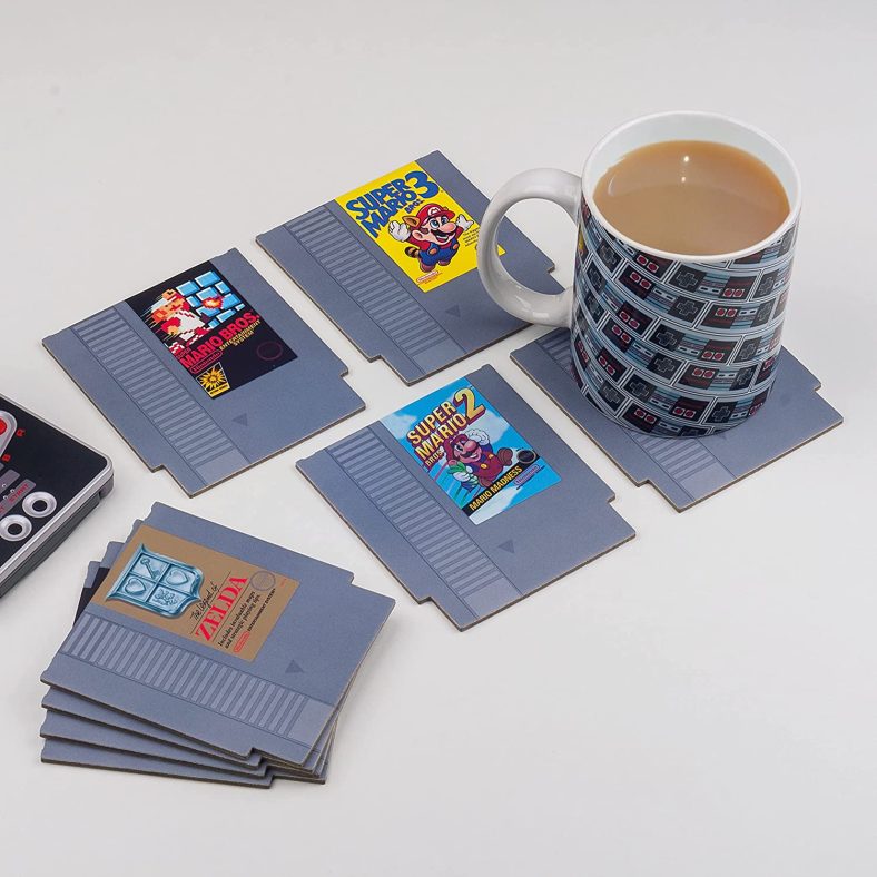 These Retro Nintendo Nes Cartridge Drink Coasters Evokes Memories of ...