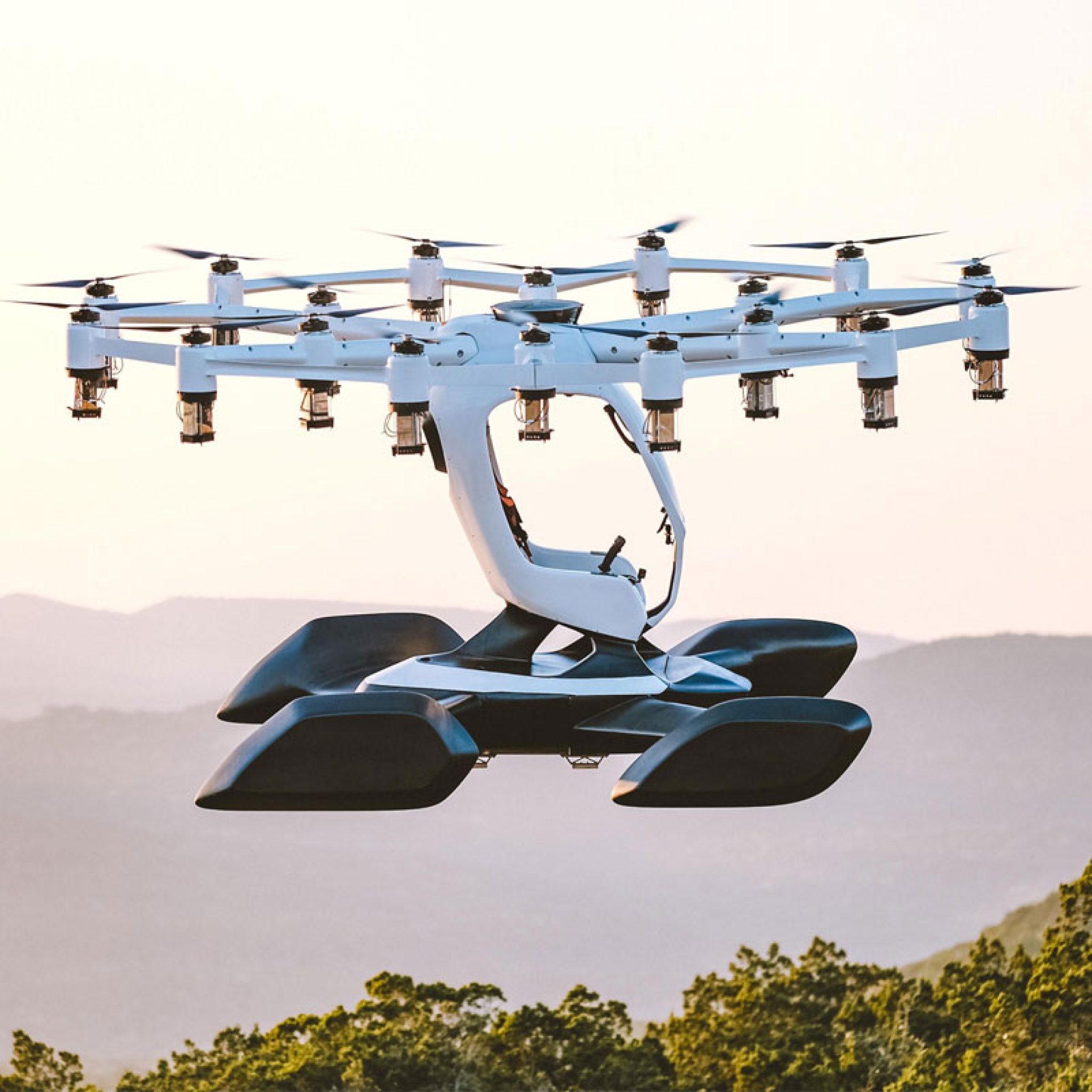The Hexa Personal Drone eVTOL Has 18 Rotors and Can Carry One Passenger ...
