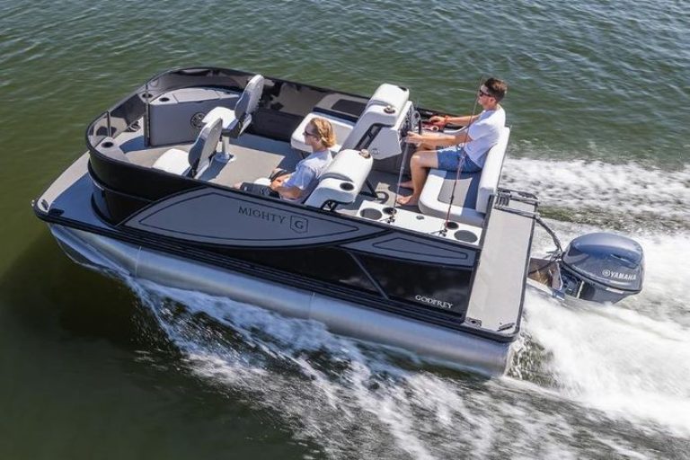 Godfrey Mighty G Electric Pontoon is a Recreational Day Boat Ideal for ...