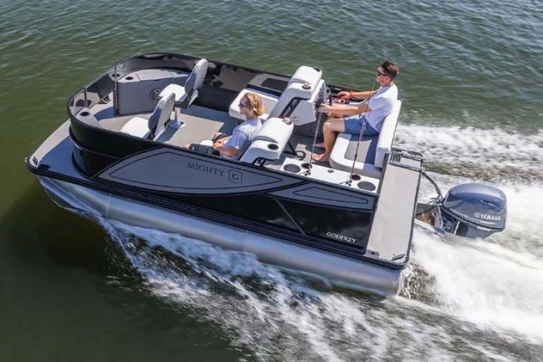 Godfrey Mighty G Electric Pontoon is a Recreational Day Boat Ideal for ...