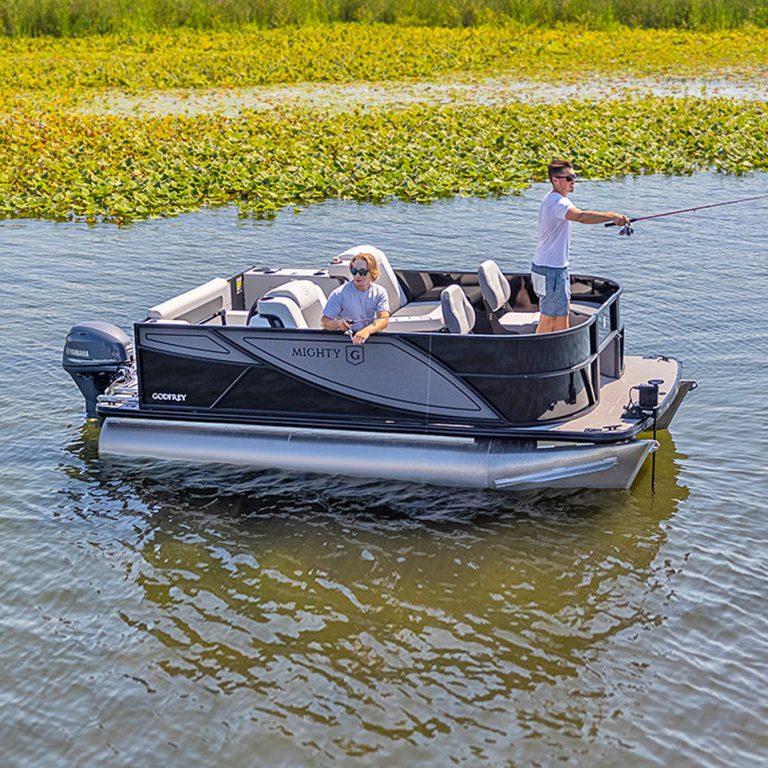 Godfrey Mighty G Electric Pontoon is a Recreational Day Boat Ideal for ...