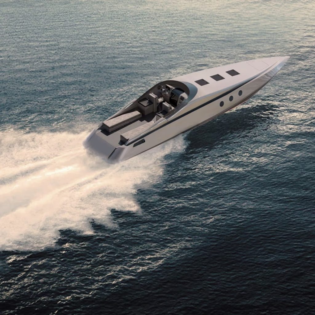 Mayla GT Carbon Fiber Super boat GT Flies Over the Water With an Ultra ...