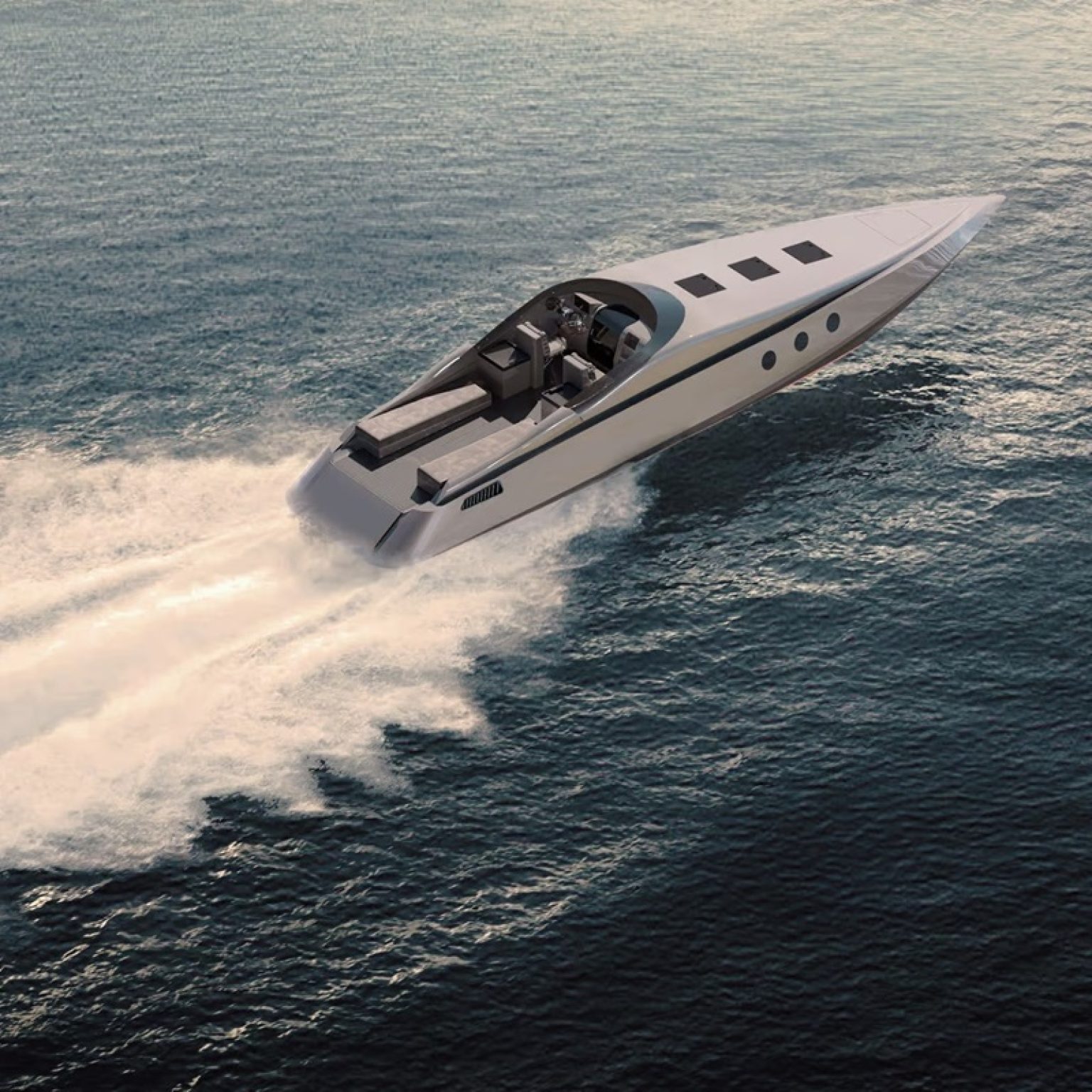 Mayla GT Carbon Fiber Super boat GT Flies Over the Water With an Ultra ...